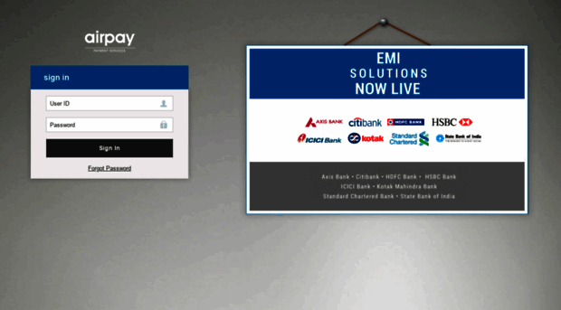 ma.airpay.co.in - airpay merchant panel - login ... - Ma Airpay
