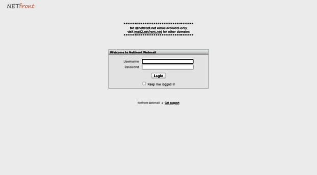 mail1.netfront.net - Netfront Webmail :: Welcome to... - Mail 1 Netfront