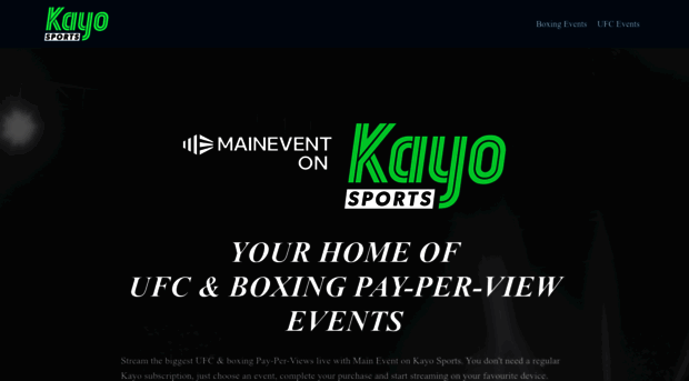 mainevent.kayosports.com.au - Main Event on Kayo Pay-Per-Vie... - Main ...