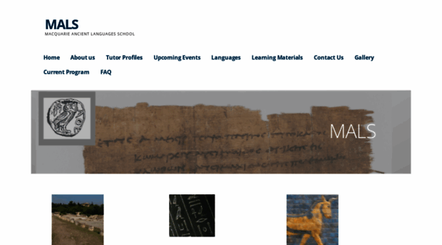 mals.org.au - MALS – Macquarie Ancient Langu... - MALS