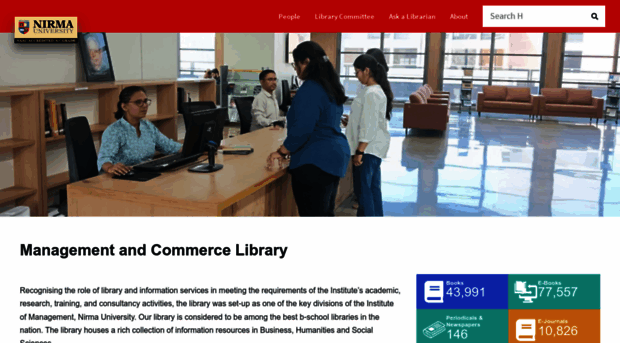 mancomlibrary.nirmauni.ac.in - Management and Commerce Librar ...