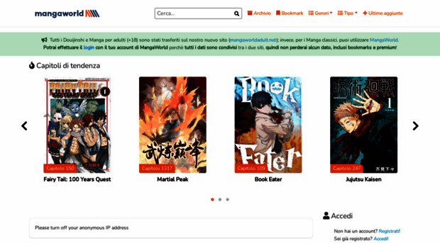 mangaworld.ac - MangaWorld - Manga Scan ITA - Manga World