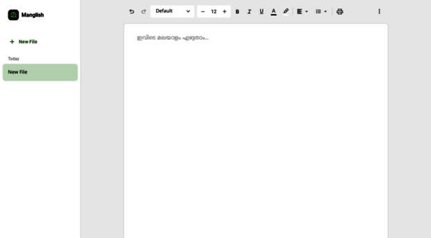 manglish.app - Malayalam Typing - മലയാളം എഴുത... - Manglish