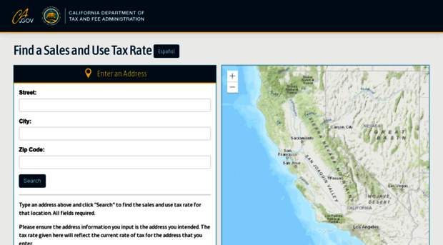 maps.cdtfa.ca.gov - Find a Sales and Use Tax Rate - Maps Cdtfa Ca