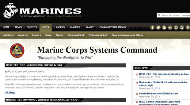 marcorsyscom.usmc.mil - Marine Corps Systems Command - Marcorsyscom Usmc