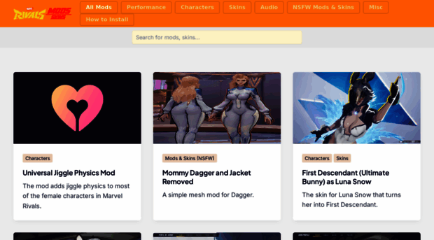 marvelrivalsmods.net - Marvel Rivals Mods & Skins - Marvel Rivals Mods