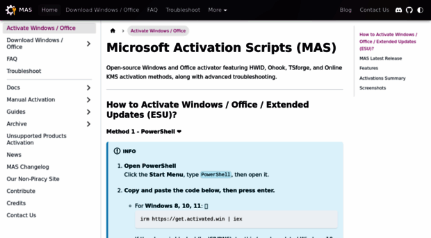 massgrave.dev - Microsoft Activation Scripts (... - MAS Sgrave