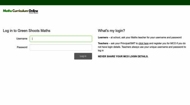 maths2.gsed.co.za - Log in: Green Shoots Maths - Maths 2 Gsed