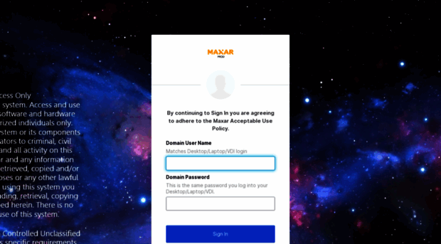 maxar.okta.com - Maxar Technologies - Sign In - Maxar Okta