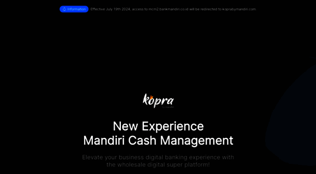 mcm2.bankmandiri.co.id - Mandiri Cash Management - Mcm 2 Bank Mandiri