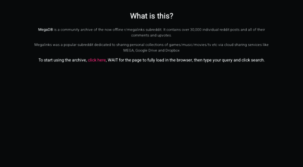 megadb.tweakly.net - MegaDB - r/megalinks archive - MegaDB Tweakly