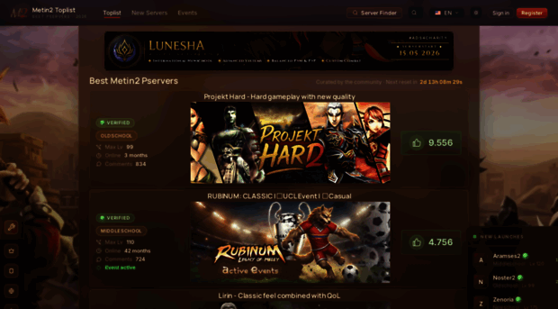metin2pserver.net - Metin2 Pserver [Toplist 2023] ... - Metin2 Pserver
