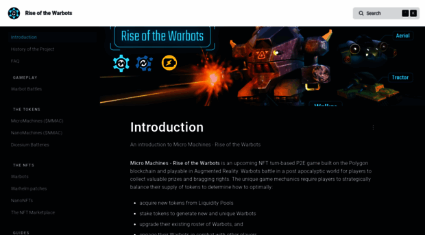 micro-machines.gitbook.io - Introduction | Rise of the War... - Micro Machines Gitbook