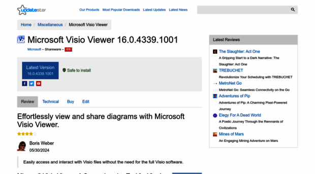microsoft-visio-viewer.updatestar.com - Microsoft Visio Viewer 16.0.43 ...