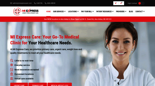 miexpresscare.com - Walk-in Medical Clinic in Cant... - MI Expresscare