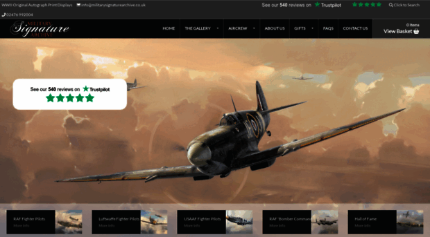 militarysignaturearchive.co.uk - WWII Original Autograph Print ...