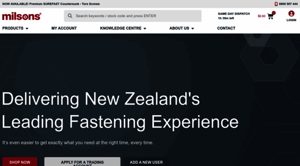 milsonmetals.co.nz - Home | Milsons - Milsonmetals