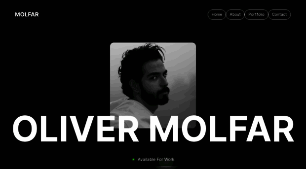 molfar.framer.website - Molfar — Dark Portfolio Framer... - Molfar Framer