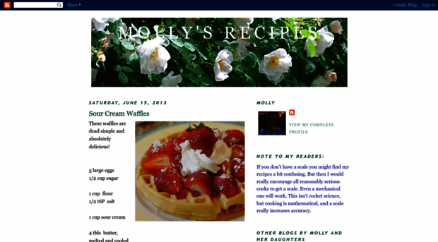 mollysrecipes.blogspot.com - Molly's Recipes - Molly S Recipes Blogspot
