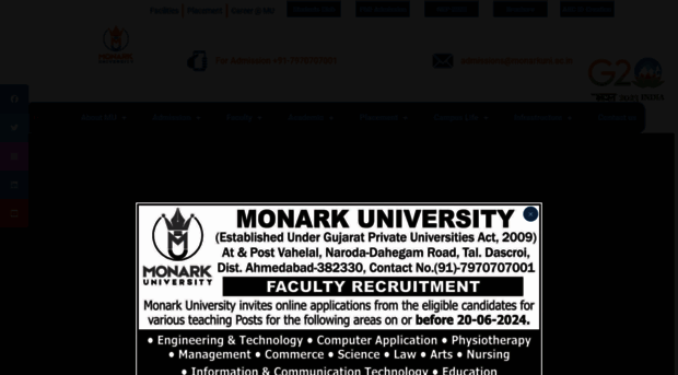 monarkuni.ac.in - Welcome to Monark University - Monark Uni