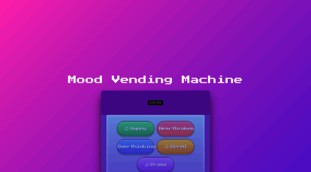 mood-capsule-arcade.lovable.app - Mood Vending Machine - Mood ...