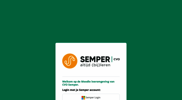 moodle.cvosemper.be - Op de site inloggen | Moodle C... - Moodle CVO Semper