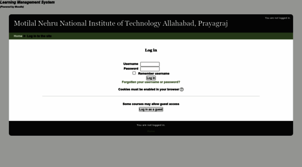 moodle.mnnit.ac.in - Motilal Nehru National Institu... - Moodle Mnnit
