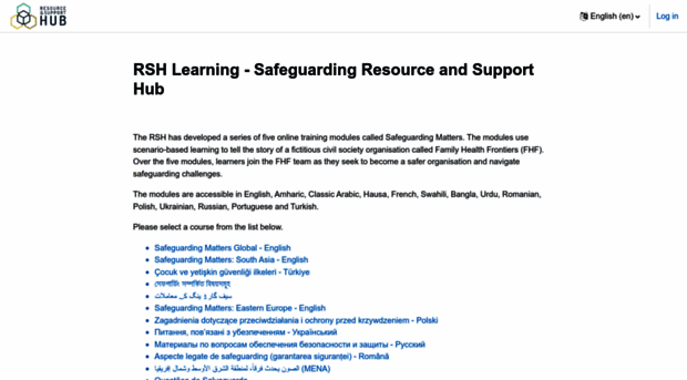 moodle.safeguardinghub.org - Home | RSH Learning - Moodle Safeguardinghub