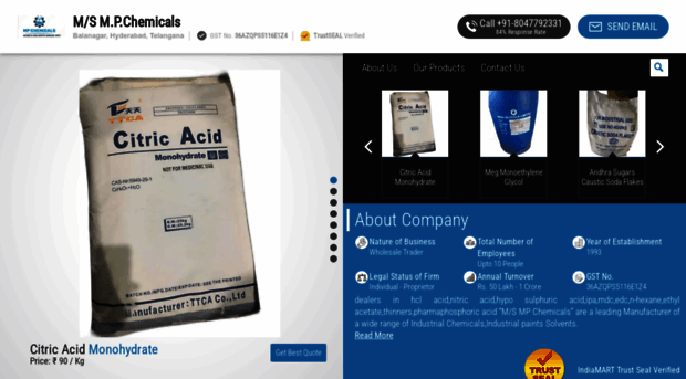 mpchemicals.in - Wholesale Trader of liquid aci... - Mp Chemicals