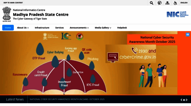 mpstate.nic.in - NIC MP State Unit Website | In... - MP State
