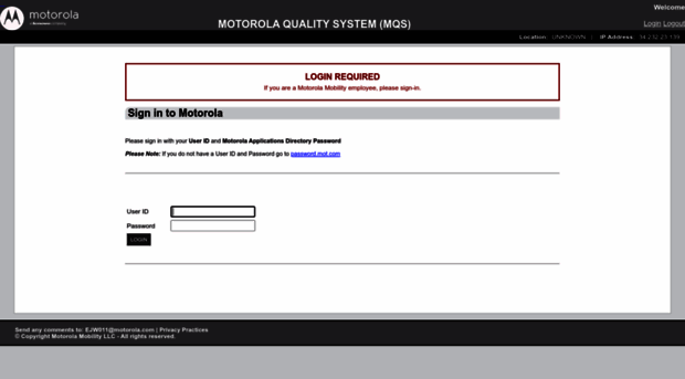 mqs.motorola.com - MQS Home - MQS Motorola