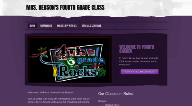 mrsbensonsclass.weebly.com - Mrs. Benson's Fourth Grade Cla... - Mrs ...