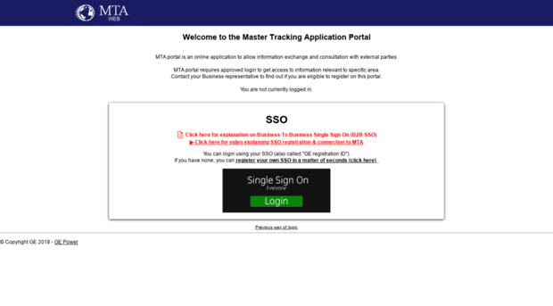 mtaportal.gepower.com - GE Single Sign On - Mtaportal GE Power