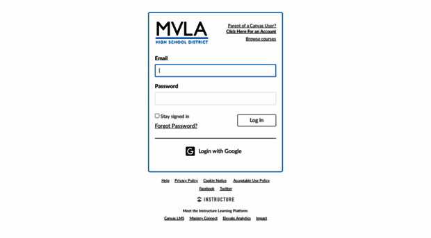 mvla.instructure.com - Canvas Login | Instructure - Mvla Instructure