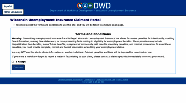 my.unemployment.wisconsin.gov - Secure Log In PROD - My Unemployment ...