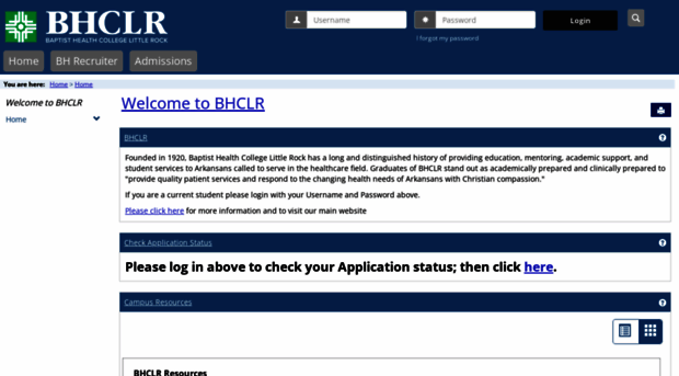 mybhclr.baptist-health.org - Home | Welcome to BHCLR - My BHCLR Baptist ...
