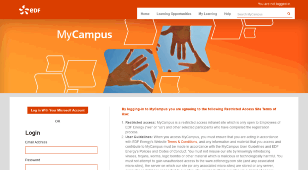 mycampus.edfenergy.com - MyCampus: Login to the site - My Campus Edfenergy