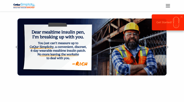 myceqursimplicity.com - Home | Wearable Insulin Patch ... - My Ce Qur ...