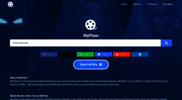 myflixerz.cc - MyFlixer - Watch movies and Se... - My Flixer Z