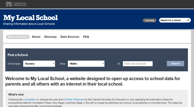 mylocalschool.wales.gov.uk - My Local School - My Local School Wales