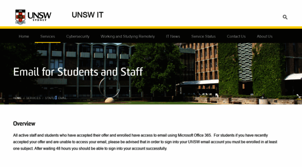 myoffice.unsw.edu.au - Accessing your Outlook email |... - Myoffice UNSW