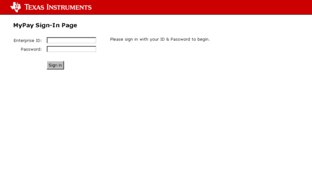 mypay.ti.com - Login - Mypay Ti