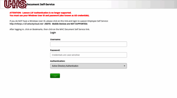 mypayments.uhsinc.com - Login - Mypayments Uhsinc