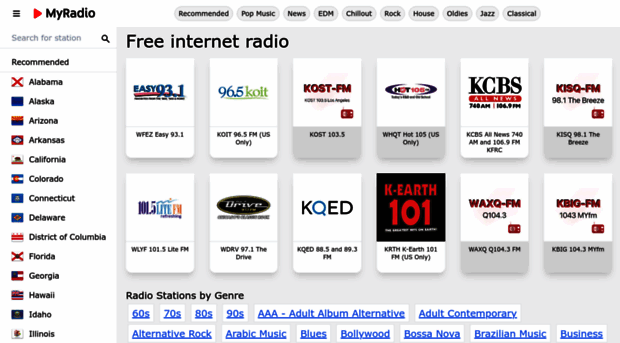 myradio.mobi - Free Online Radio Live | Strea... - My Radio