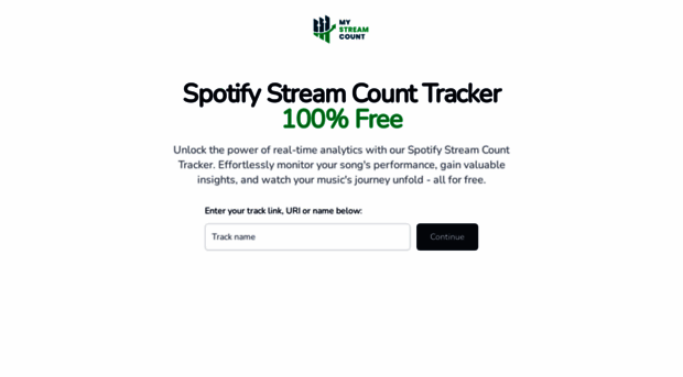mystreamcount.com - MyStreamCount.com - Free Spoti... - My Stream Count