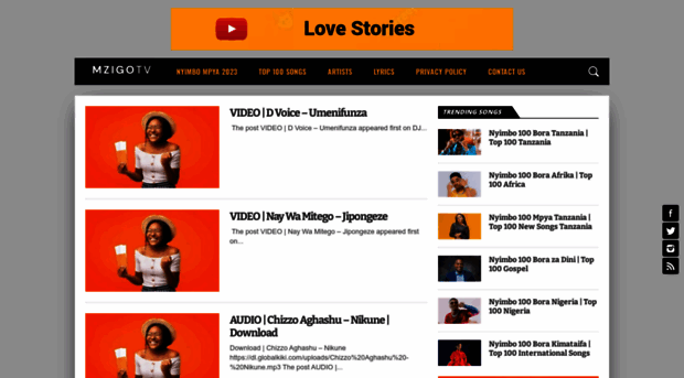 mzigotv.com - Nyimbo Mpya - Download Audio n... - Mzigotv