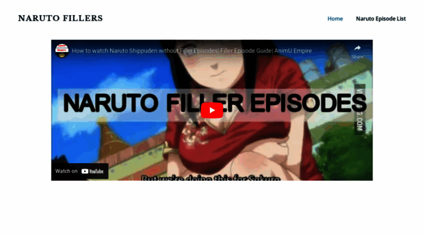 naruto-fillers.yolasite.com - Home - Naruto Fillers Yolasite
