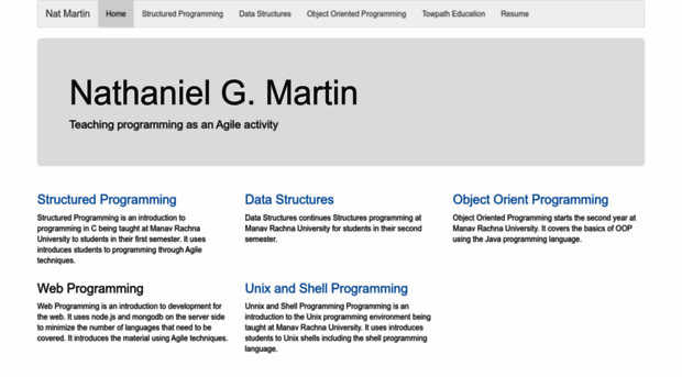 nathanielgmartin.com - Nathaniel G. Martin - Nathaniel G Martin