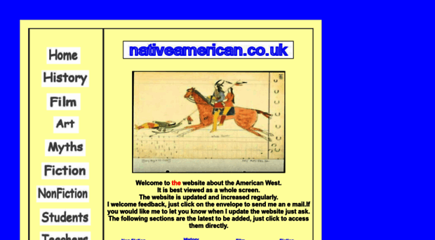 nativeamerican.co.uk - Native American Homepage - Native American