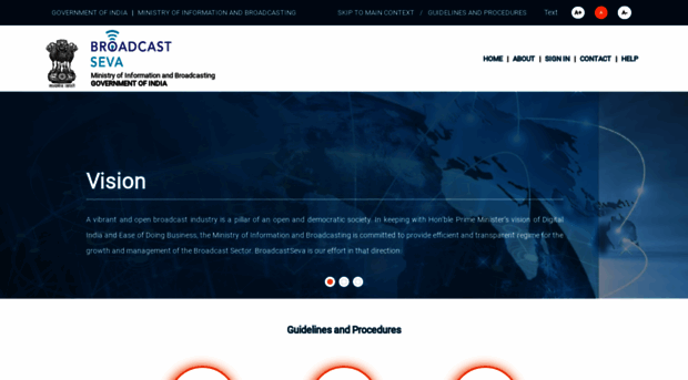 new.broadcastseva.gov.in - Home | Broadcast Seva | GoI - New Broadcast Seva